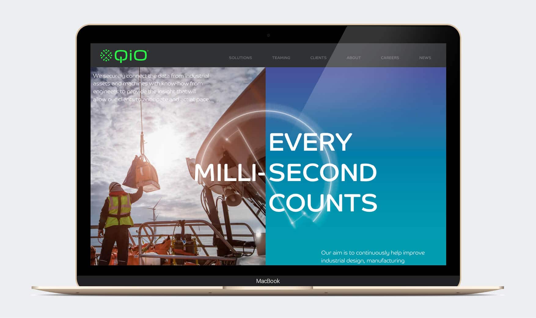 Every Millisecond Counts – QIO Technologies | Aeron Branding